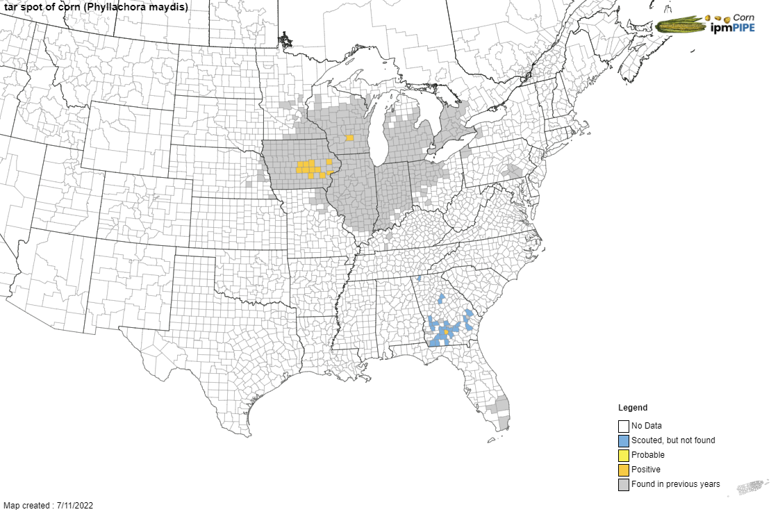 Corn Tar Spot Disease Monitoring in Illinois - farmdoc